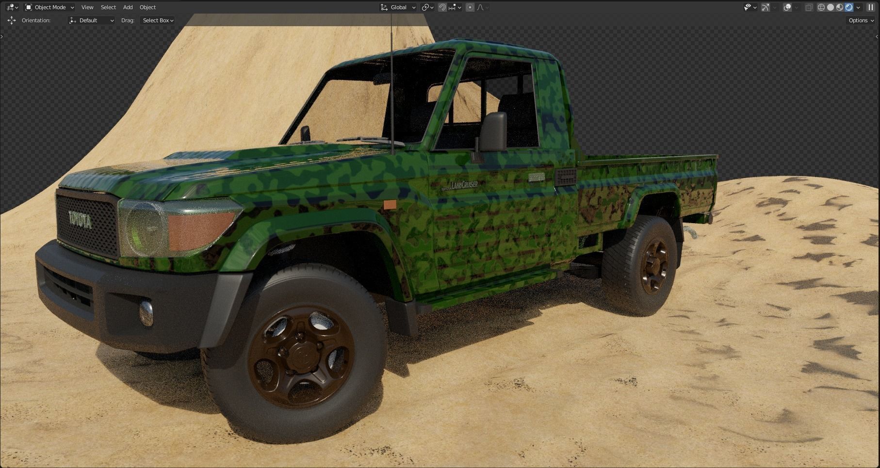 Military Cruiser Truck PBR Textures 3D model | CGTrader