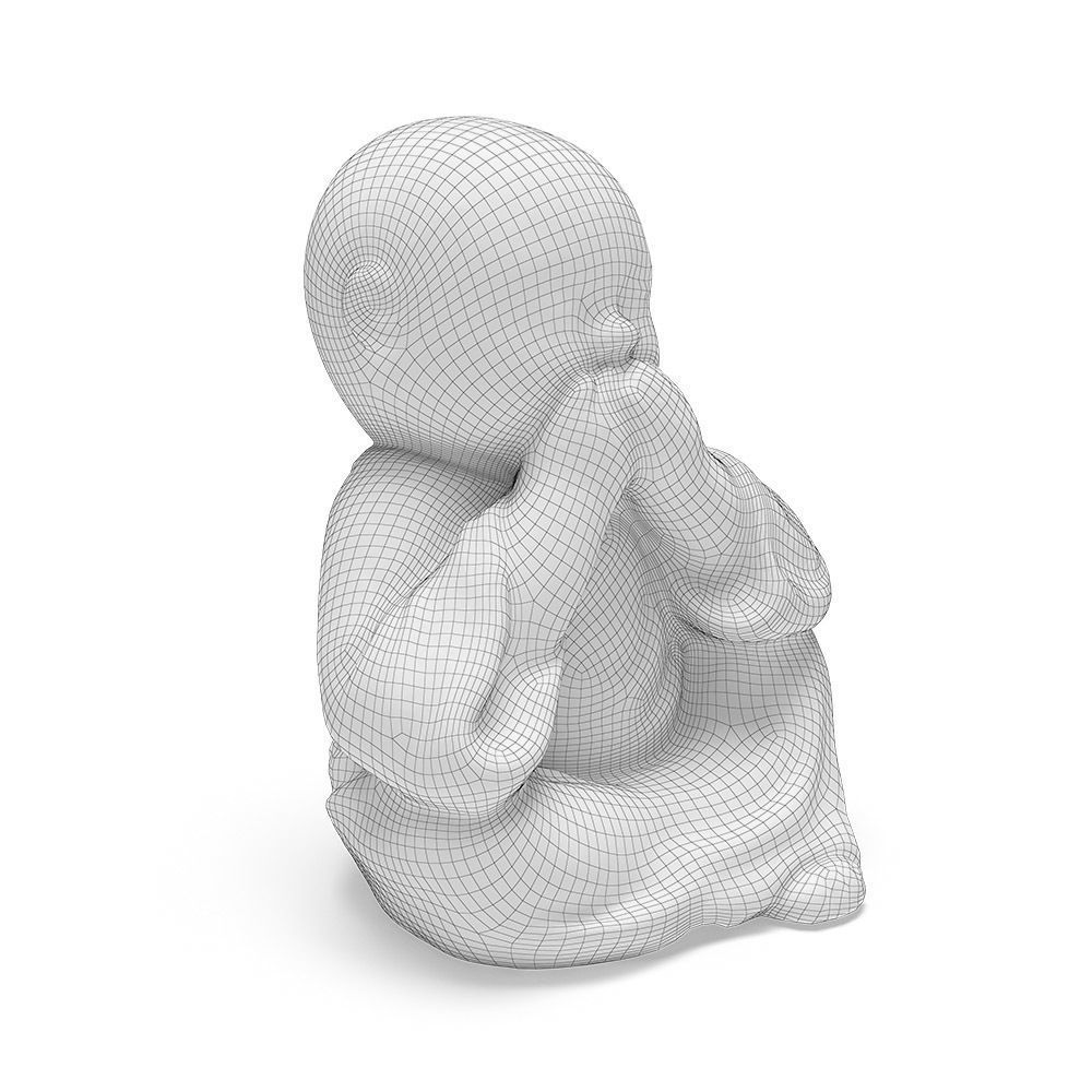 Buddha Speak no Evil Statue 3D model | CGTrader