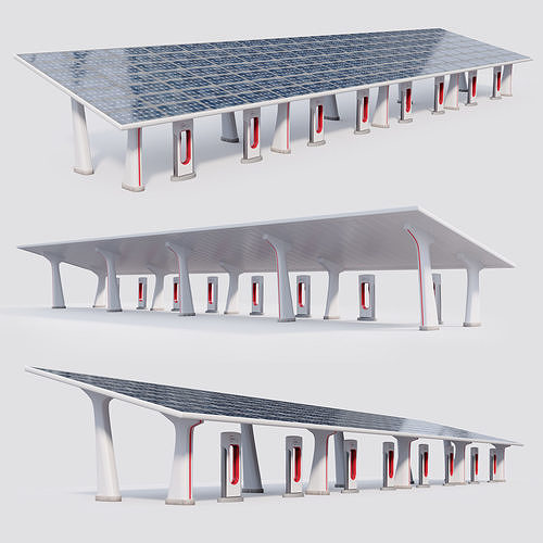 Charger station 3D model | CGTrader