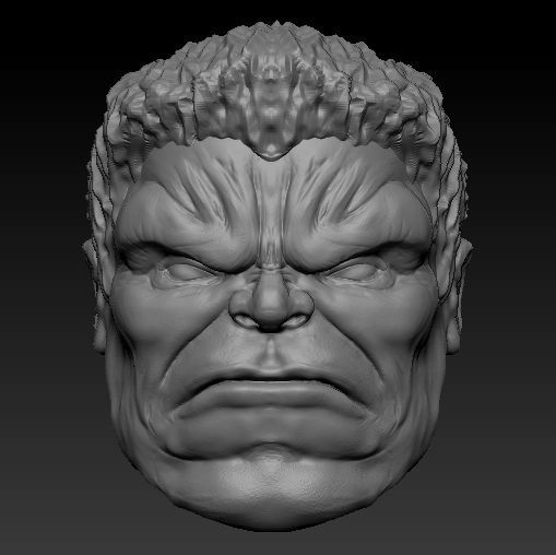 Red Hulk head sculpt 3D print model 3D model | CGTrader