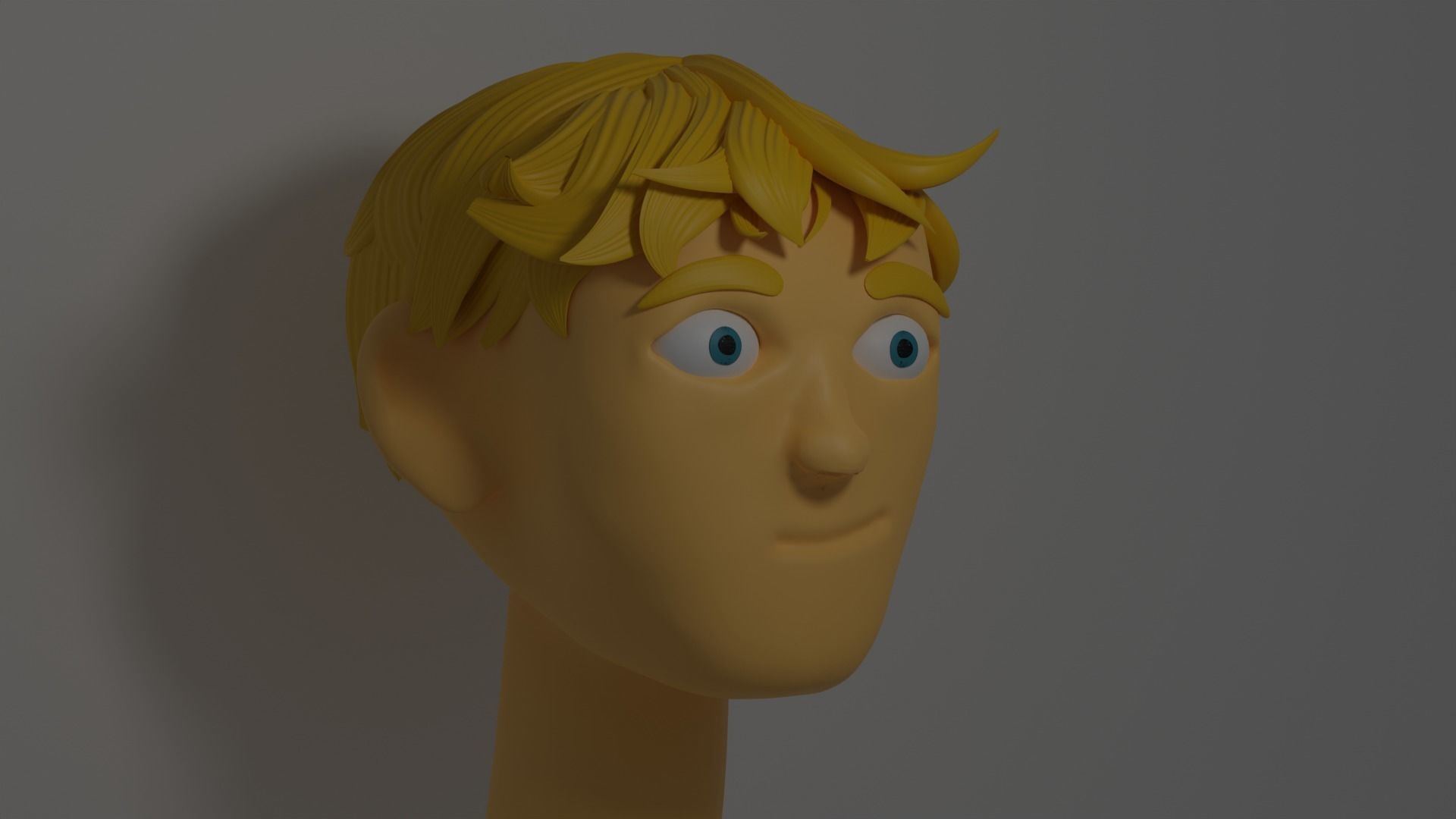 stylized head man free 3D model | CGTrader