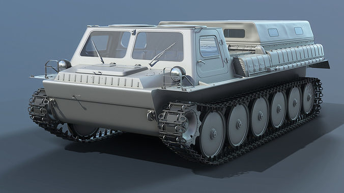 GT-SM Tracked Transporter 3D model | CGTrader