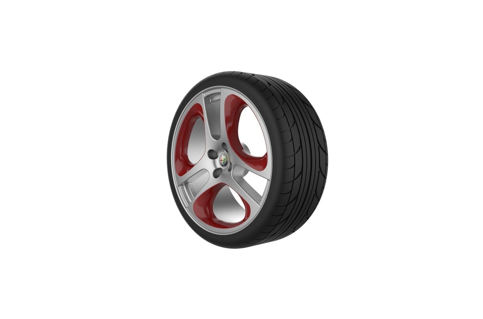Car Wheels Rims Set Kit 3D model 3D printable | CGTrader