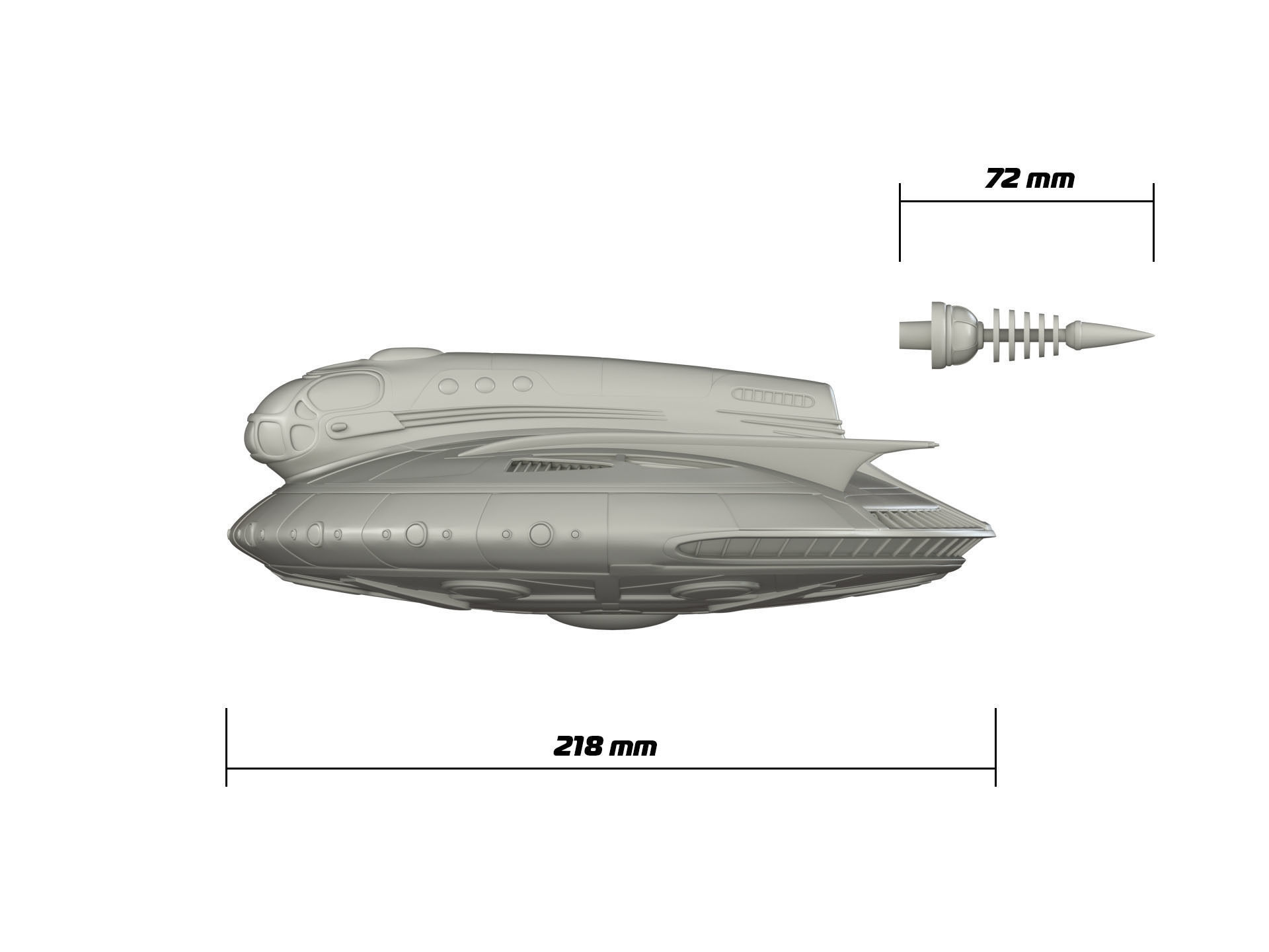 UFO Fallout 3D model 3D printable | CGTrader