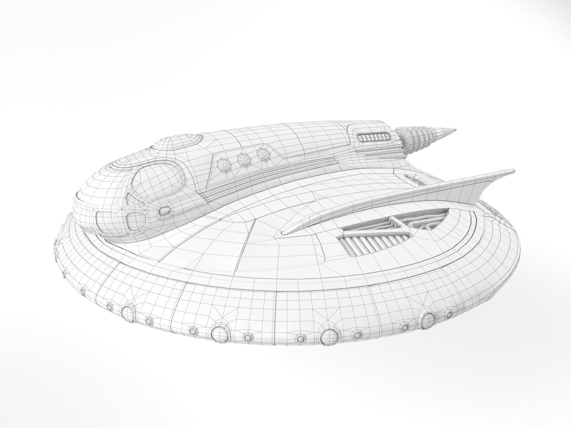 UFO Fallout 3D model 3D printable | CGTrader