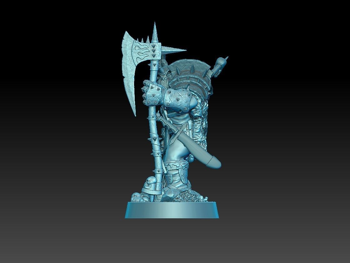 orc warboss warhammer 3D model 3D printable | CGTrader