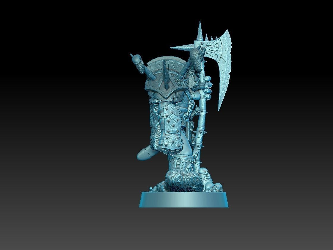 orc warboss warhammer 3D model 3D printable | CGTrader