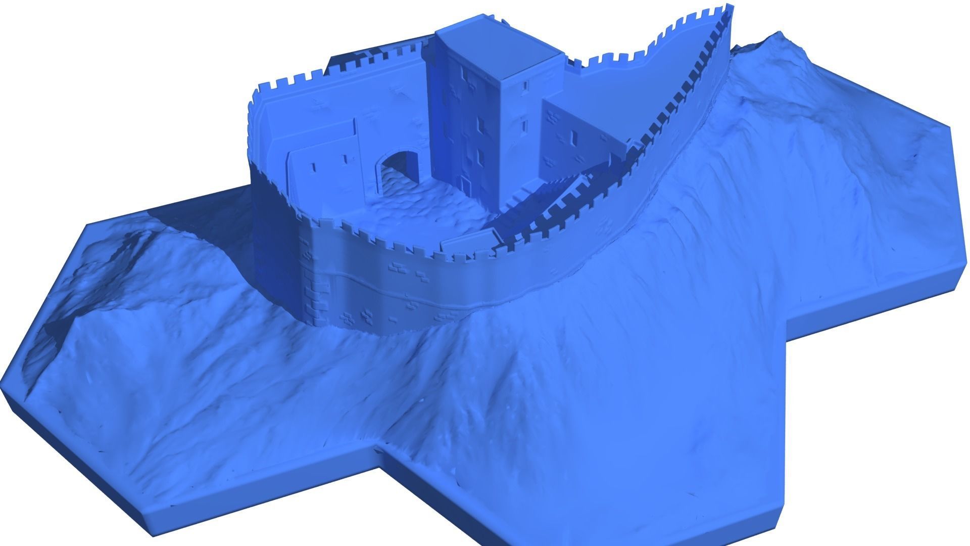 Hexagonal map 3D model | CGTrader