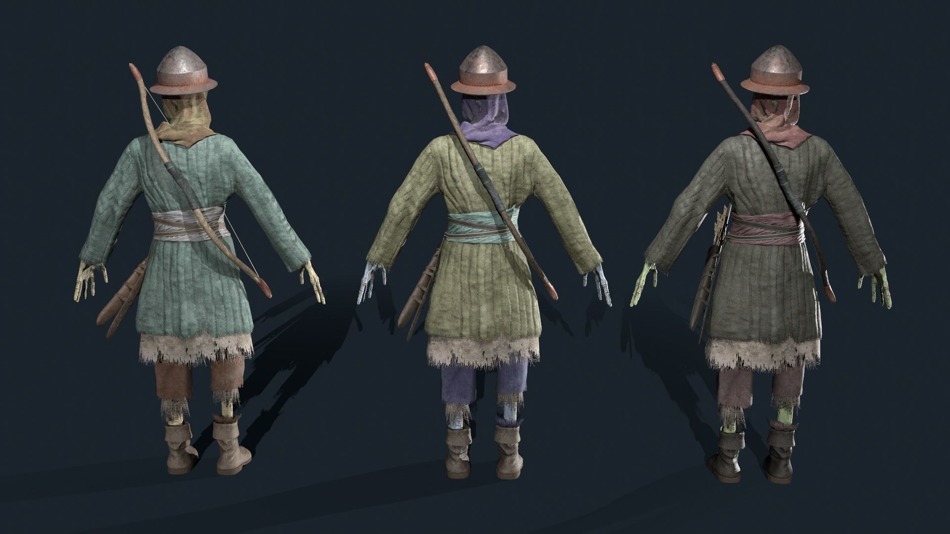 3D model Medieval Skeleton Archer VR / AR / low-poly | CGTrader