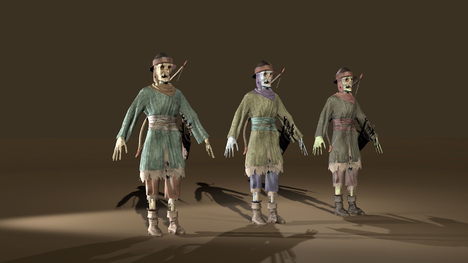 3D model Medieval Skeleton Archer VR / AR / low-poly | CGTrader