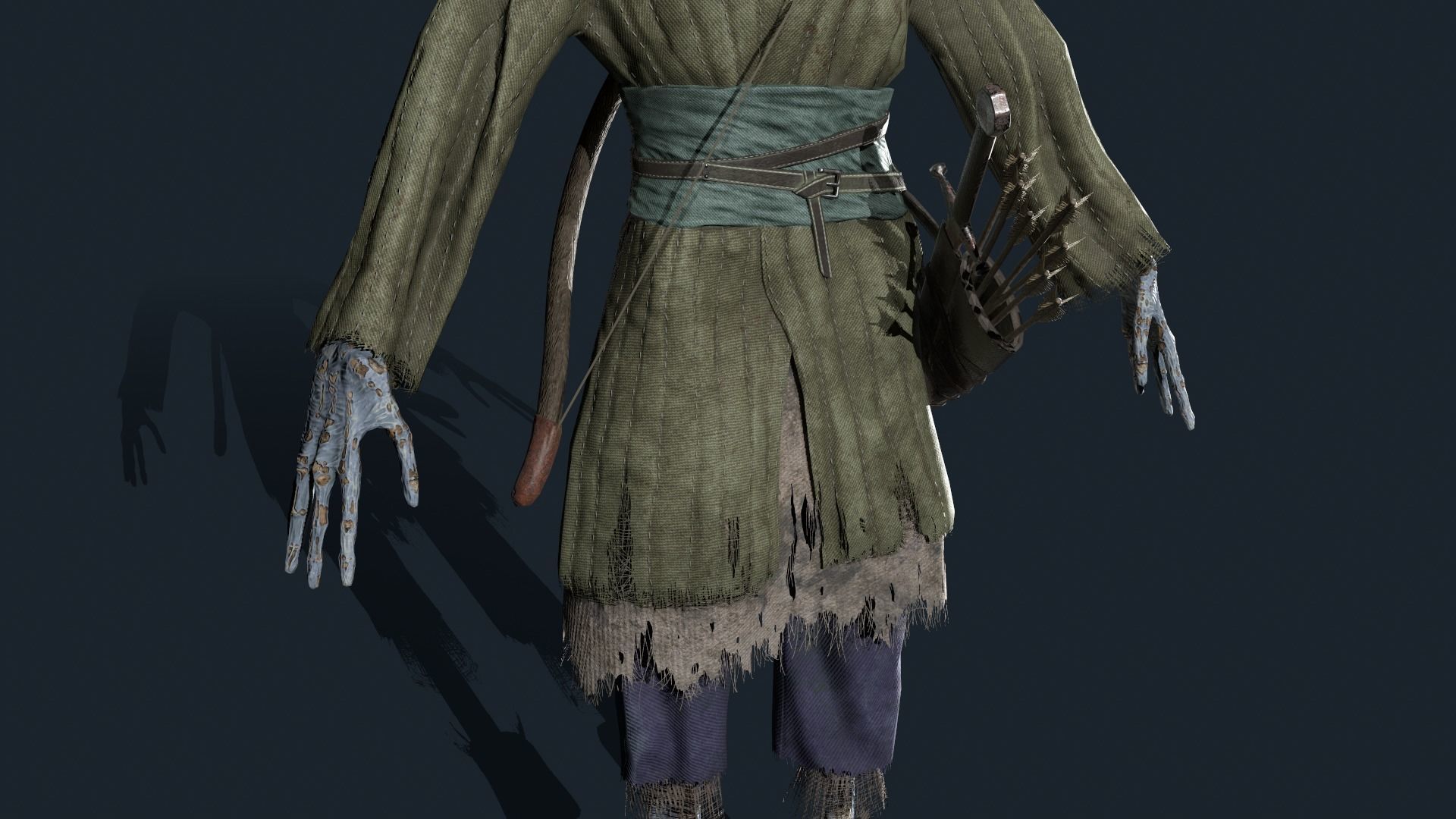 3D model Medieval Skeleton Archer VR / AR / low-poly | CGTrader