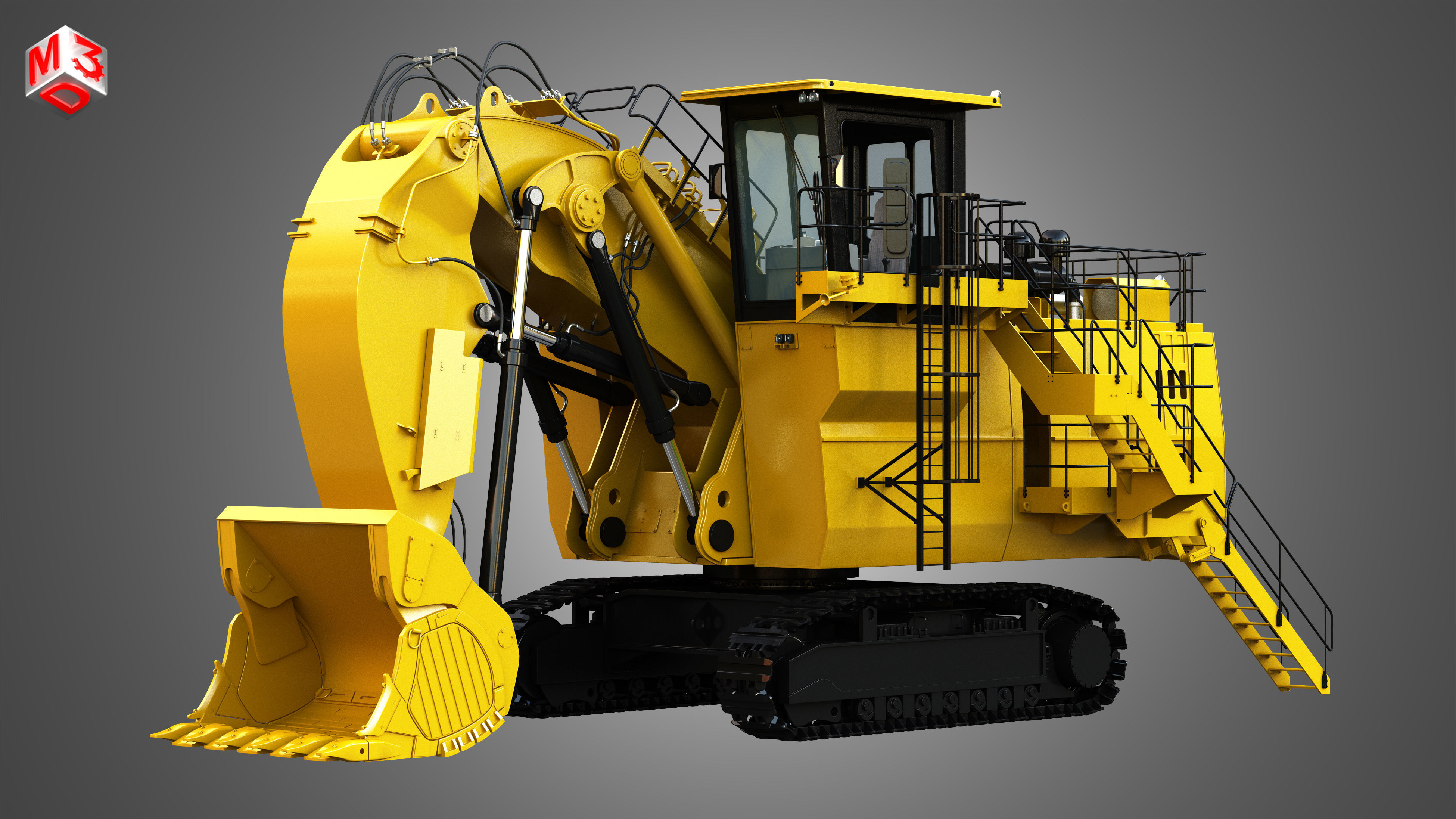 3D model 6030 FS - Hydraulic Mining Shovel | CGTrader
