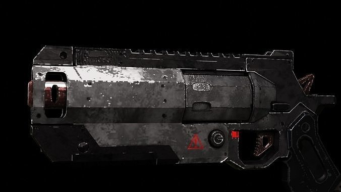 Gun Low-Poly doom grenade launcher free VR / AR / low-poly 3D model ...