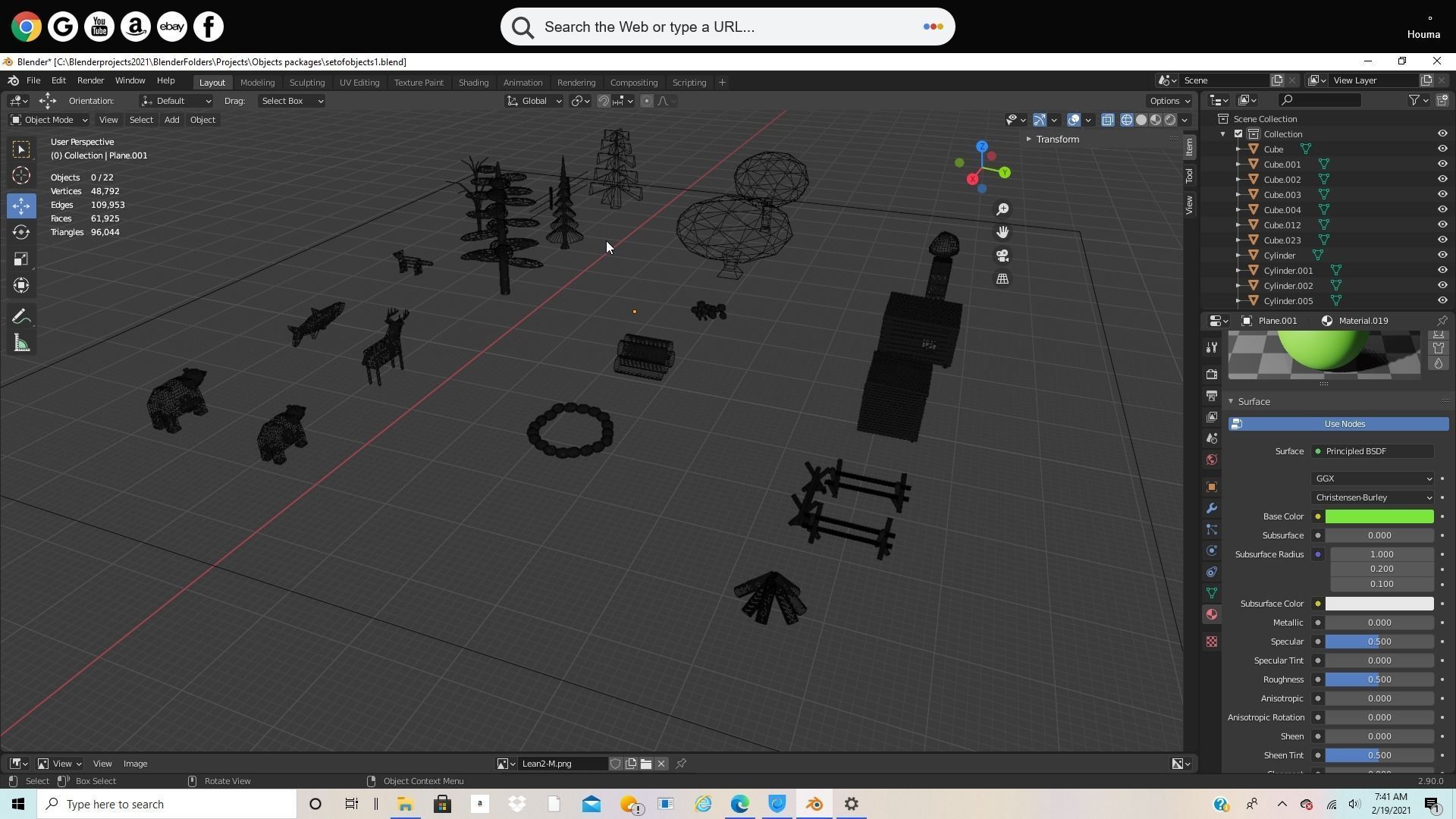 Nature objects 3D model | CGTrader