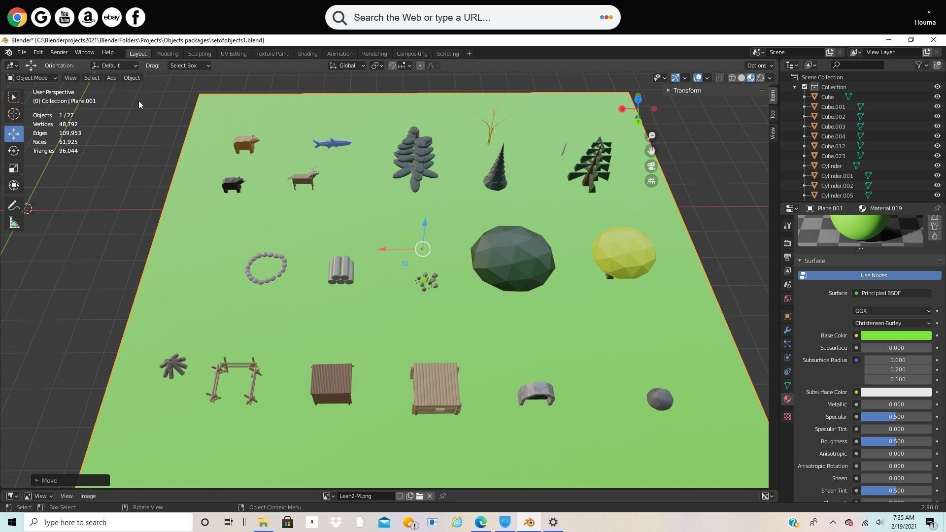 Nature objects 3D model | CGTrader