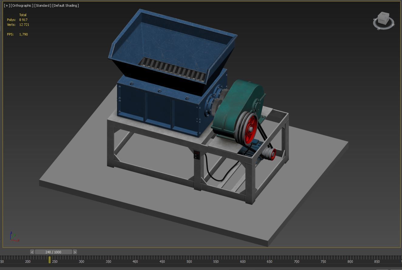 3D model Metal Shredder animated VR / AR / low-poly animated | CGTrader
