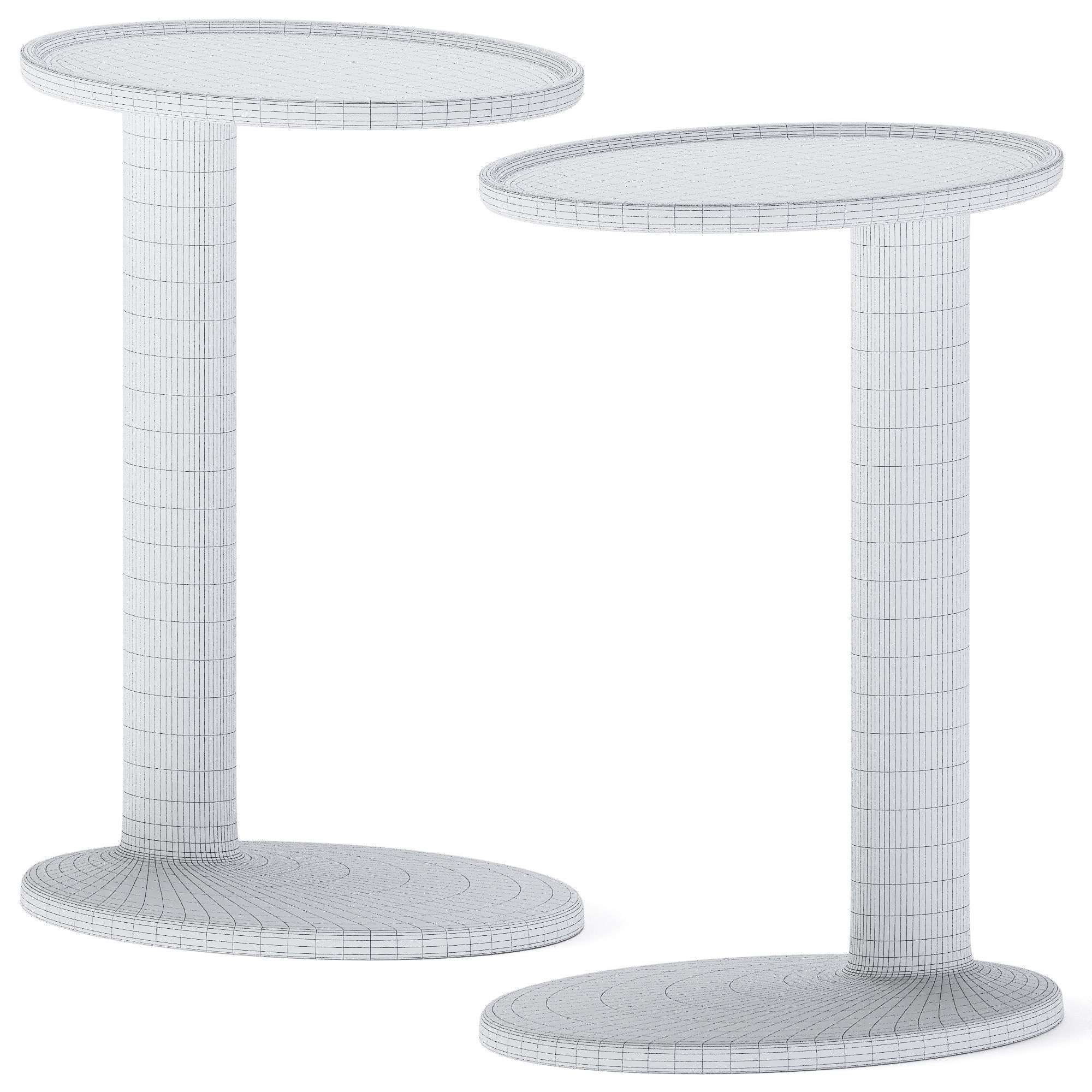 Metal Side Table Oliver by Flexform 3D model | CGTrader