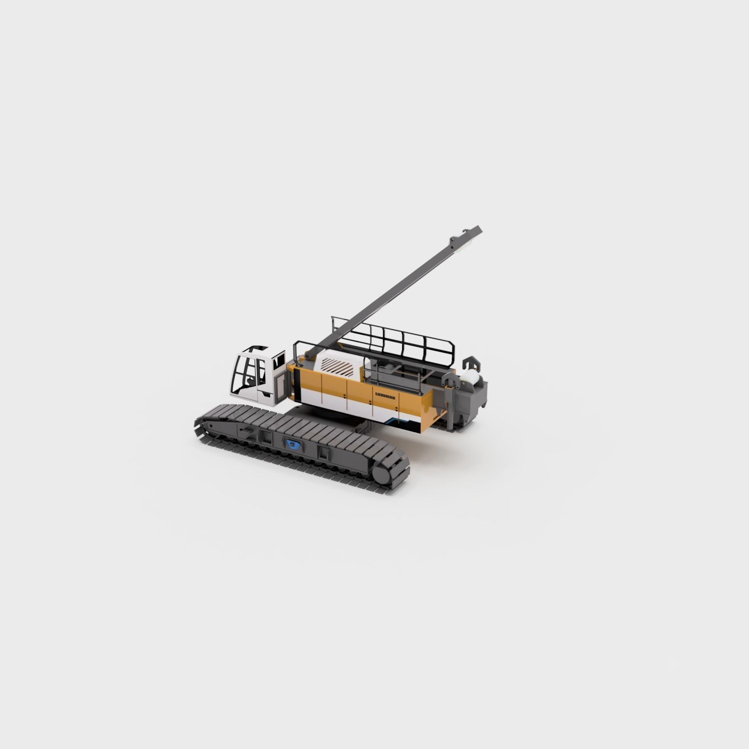 LIEBHERR LR 1250 electric STL model 3D model 3D printable | CGTrader