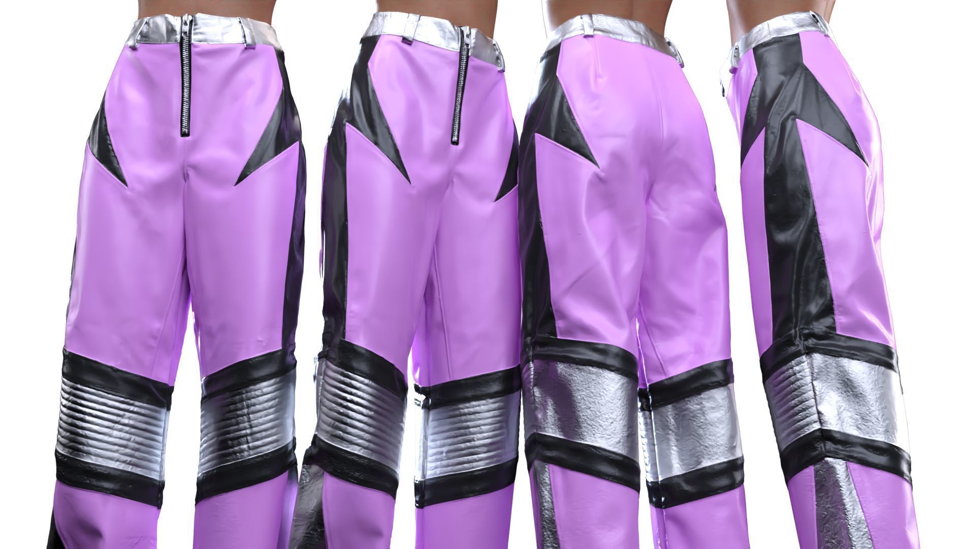 DOLLSKILL Leather Wrestling Trousers 3D model | CGTrader