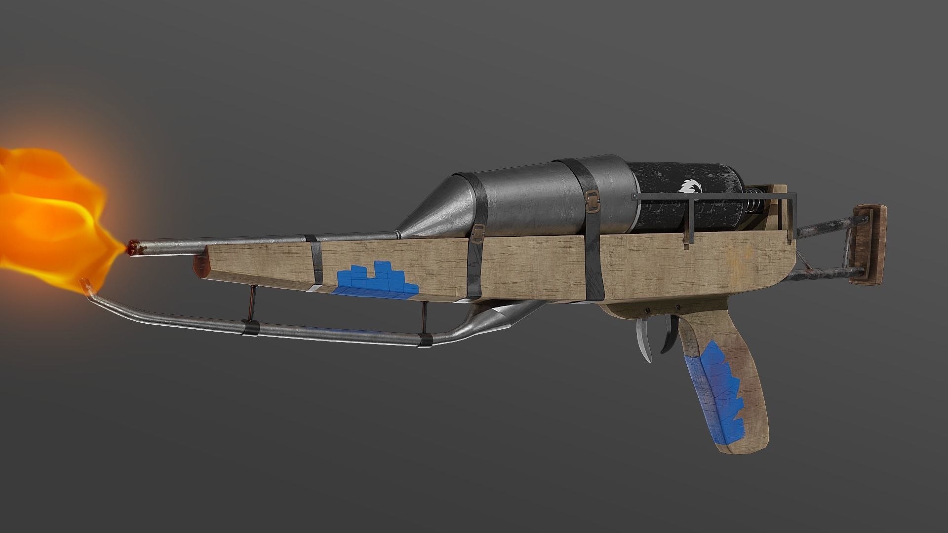 3D model Flamethrower for games VR / AR / low-poly | CGTrader