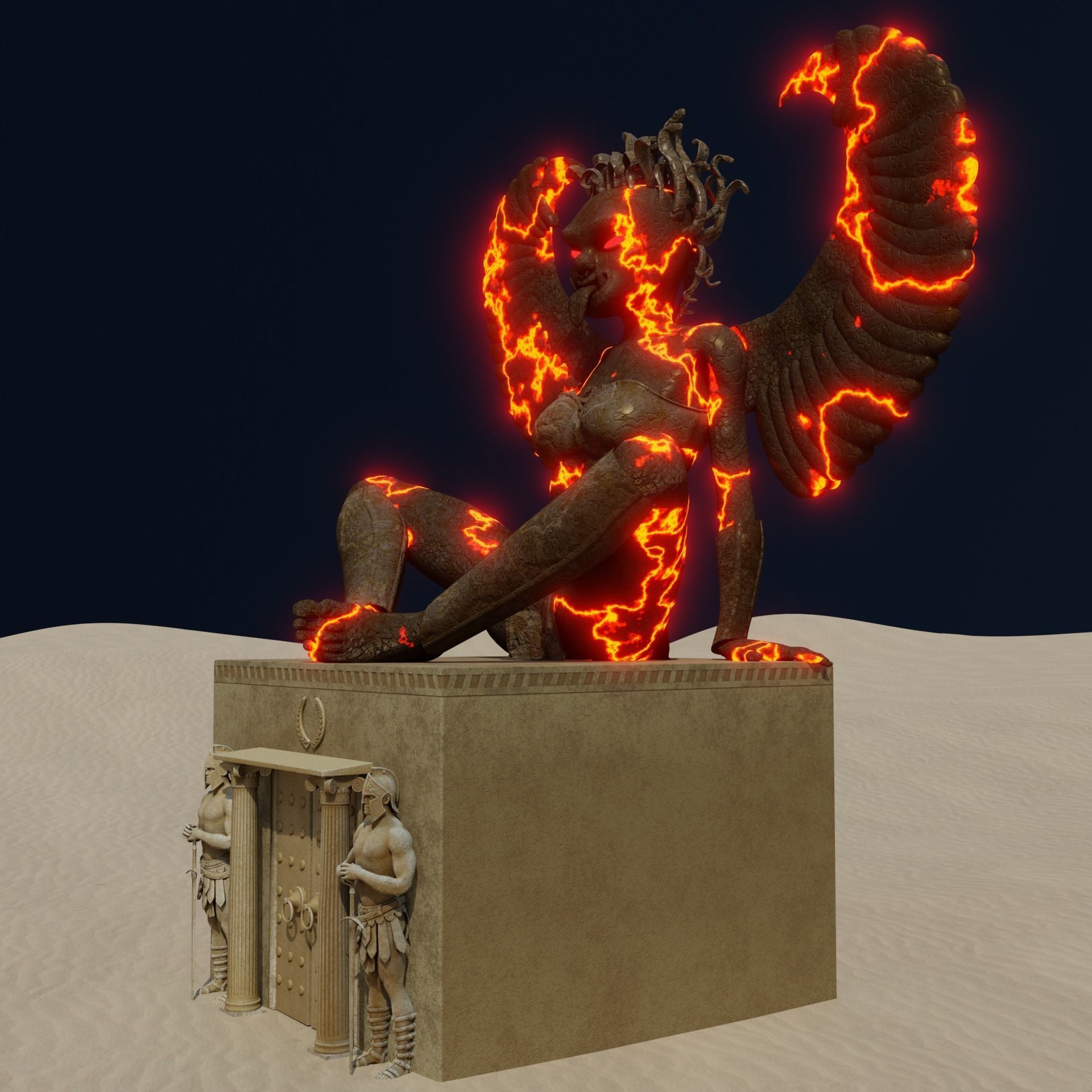 3D model Temple of Death VR / AR / low-poly | CGTrader