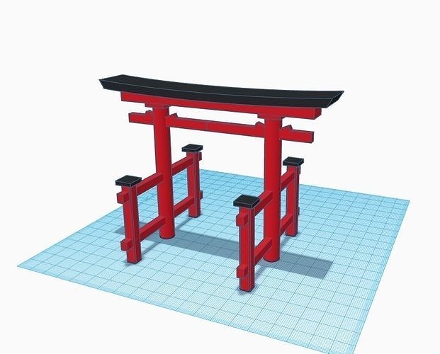 Torii gate 3D model 3D printable | CGTrader