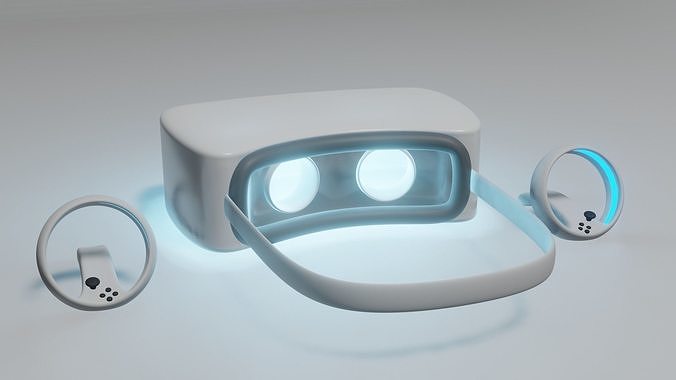 Simple VR headset 3D model | CGTrader