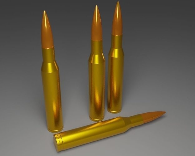 Bullet 3D Model three golden bullets free 3D model | CGTrader