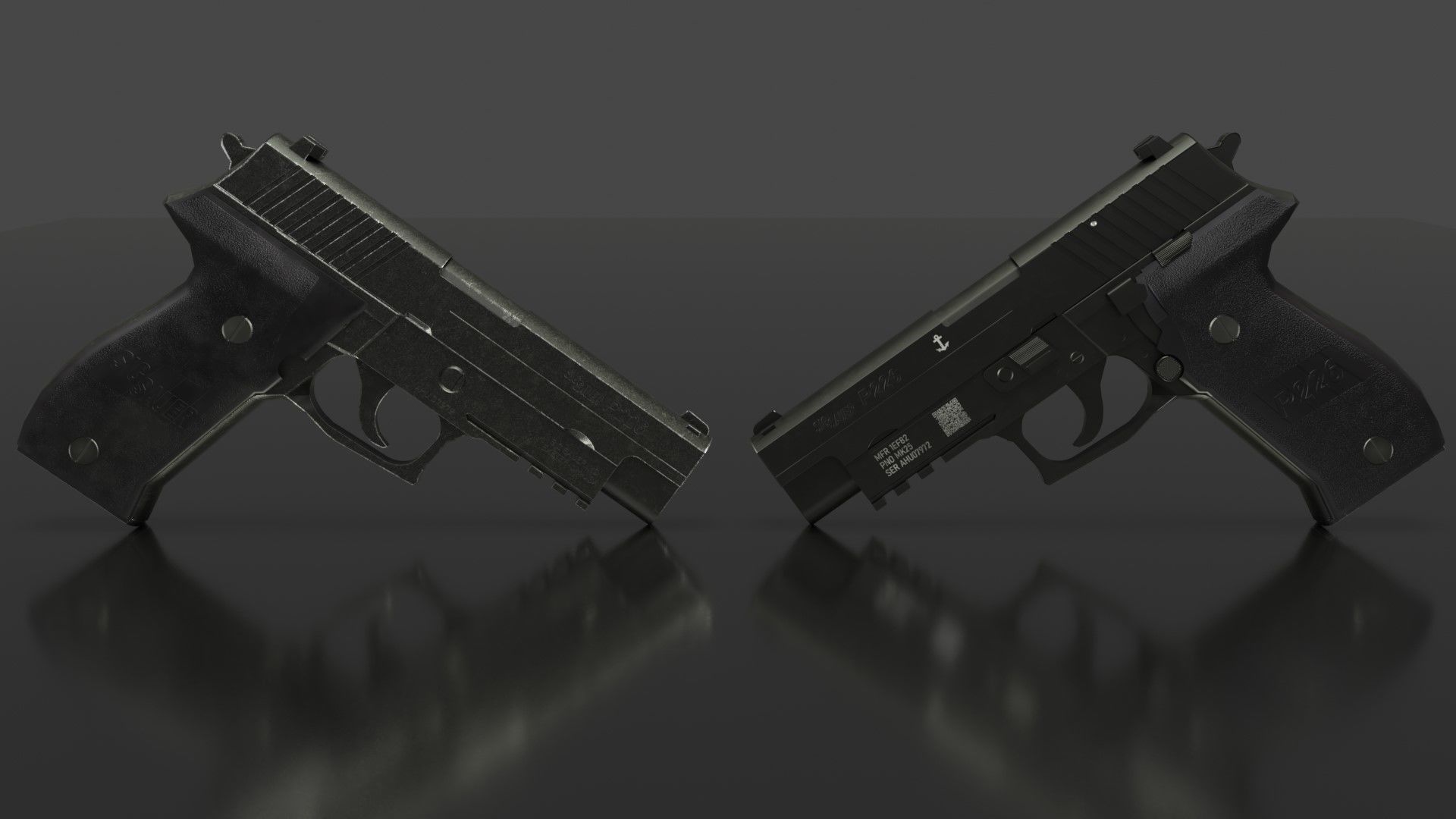 3D model Sig Sauer P226 VR / AR / low-poly | CGTrader
