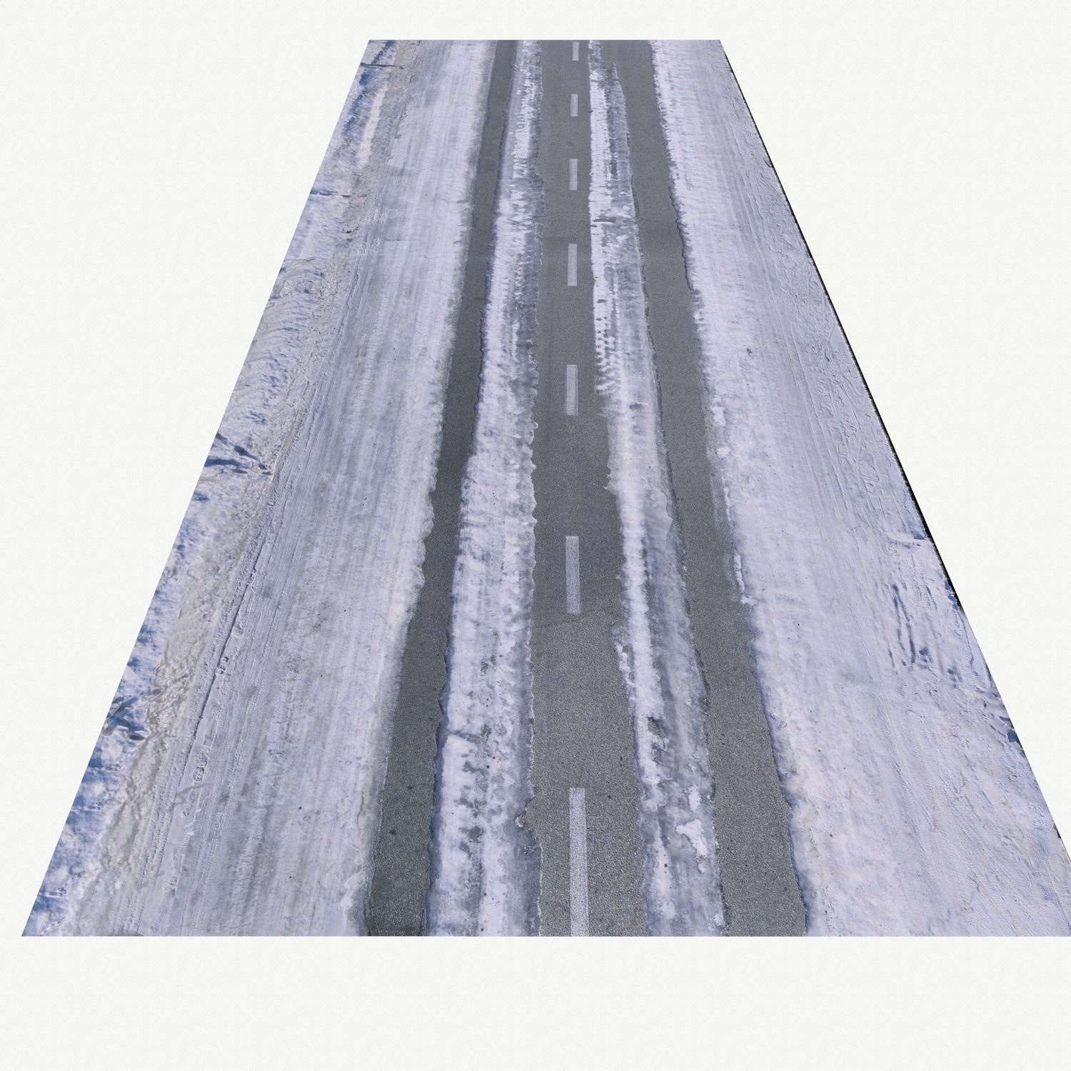 3D model Snow Road BPR Texture VR / AR / low-poly | CGTrader