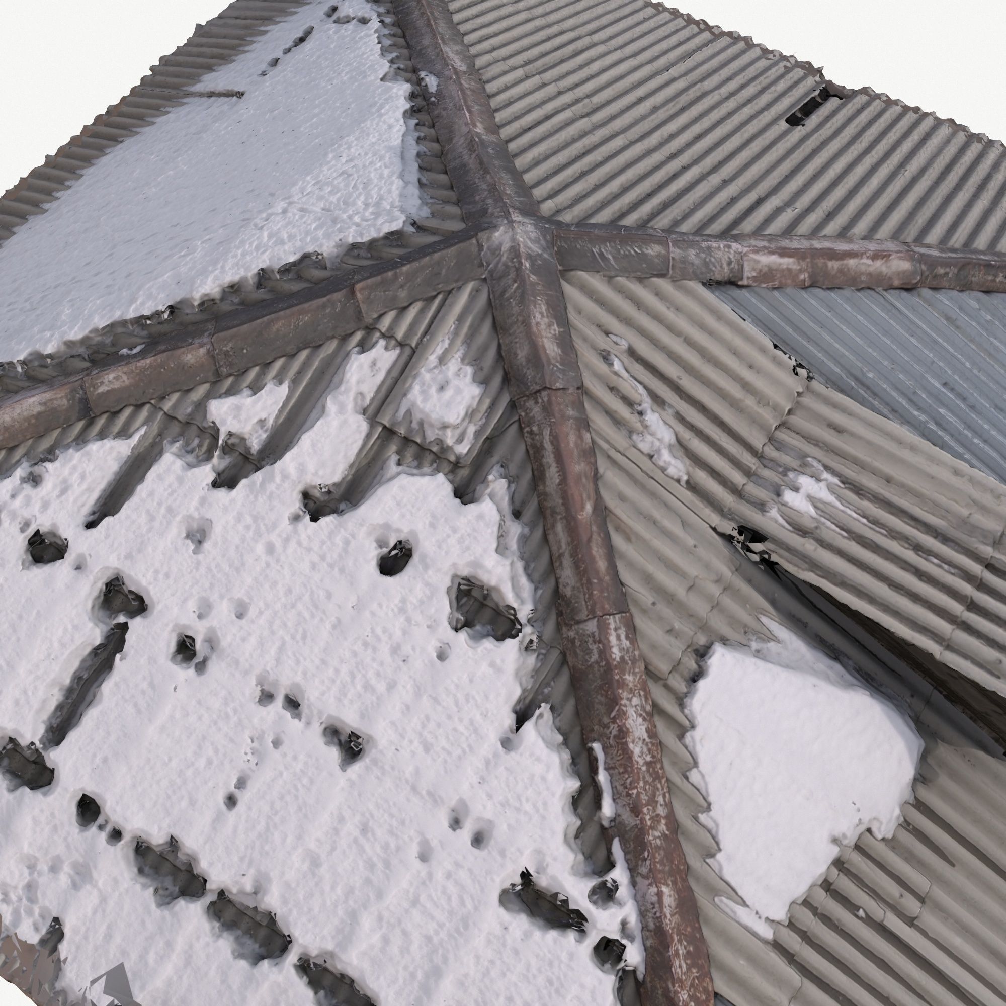 3D model Old Roof Scan 3d model VR / AR / low-poly | CGTrader