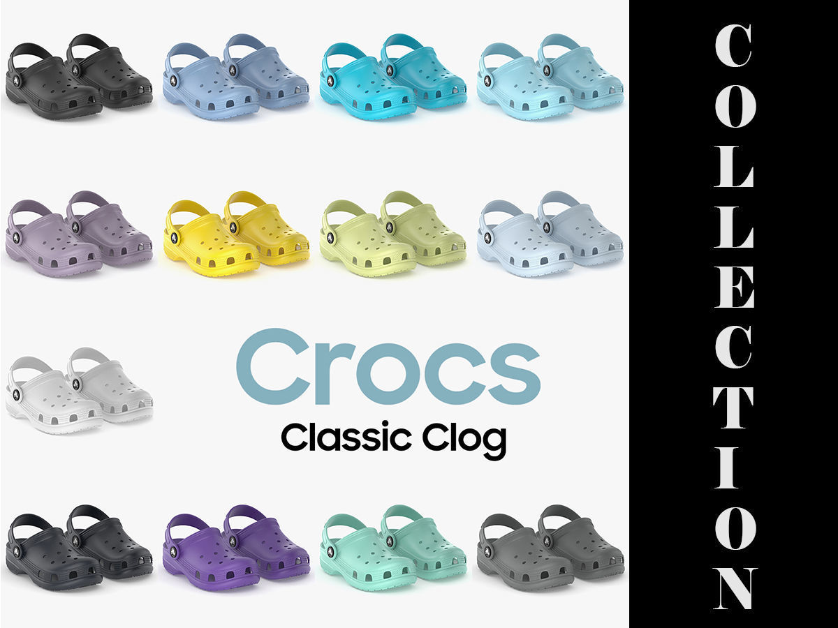 Crocs Classic Clog All Colors 3D model | CGTrader