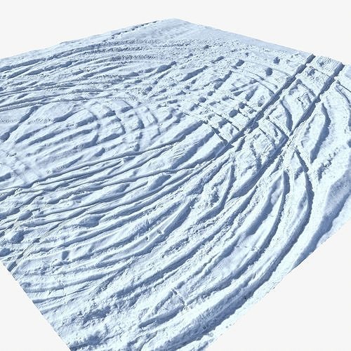 Texture Trail in the snow Low-poly 3D model VR / AR / low-poly | CGTrader