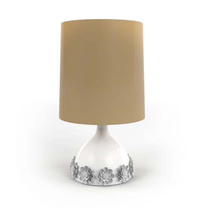 Flower Table Lamp 3D model | CGTrader