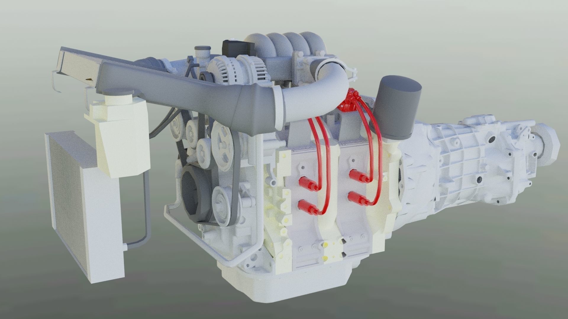 Rotary 13B RX7 MAZDA Custom turbo setup complete engine 3D model | CGTrader