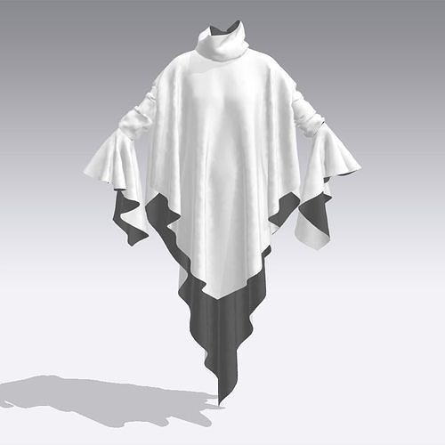 CLOAK ASYMMETRIC 3D model | CGTrader