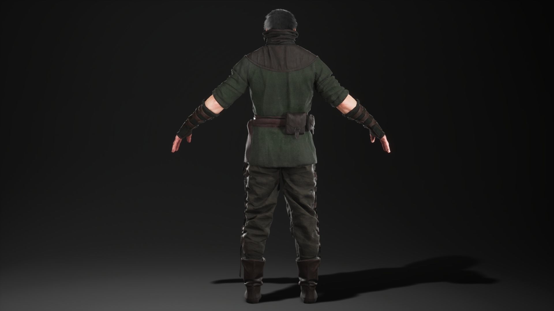 3D model Man character medieval scout VR / AR / low-poly | CGTrader