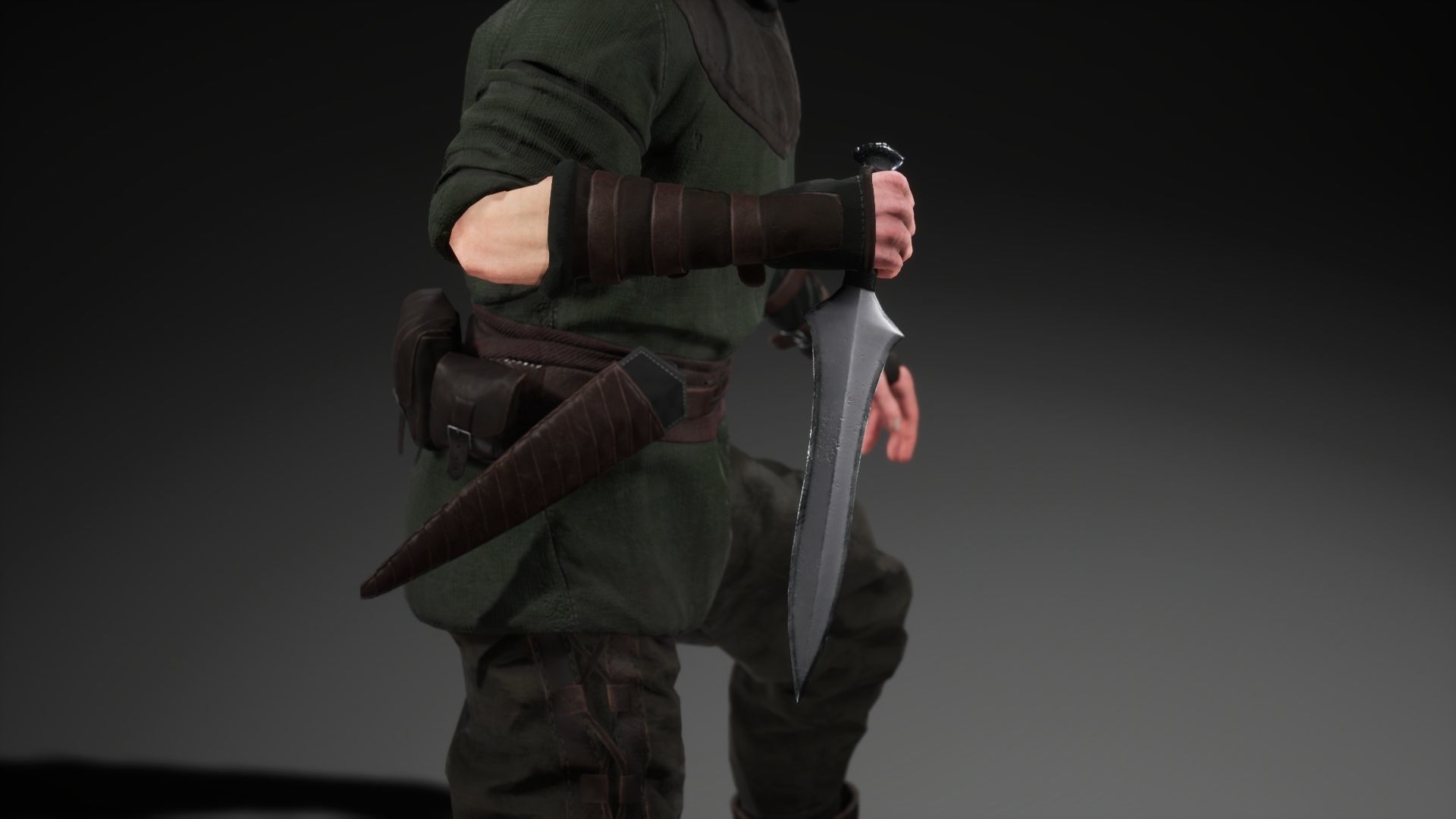 3D model Man character medieval scout VR / AR / low-poly | CGTrader