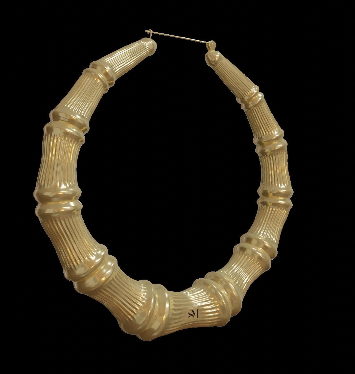 Bamboo Earring Jewelry made in Blender free 3D model | CGTrader