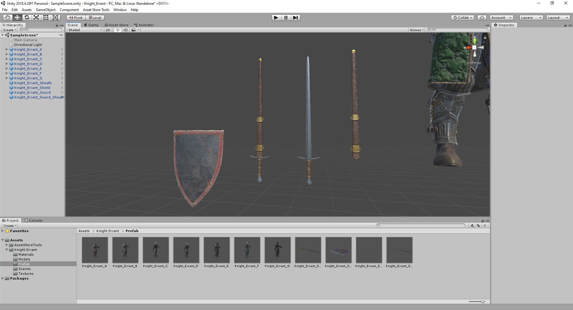 3D model Knight Errant VR / AR / low-poly rigged | CGTrader