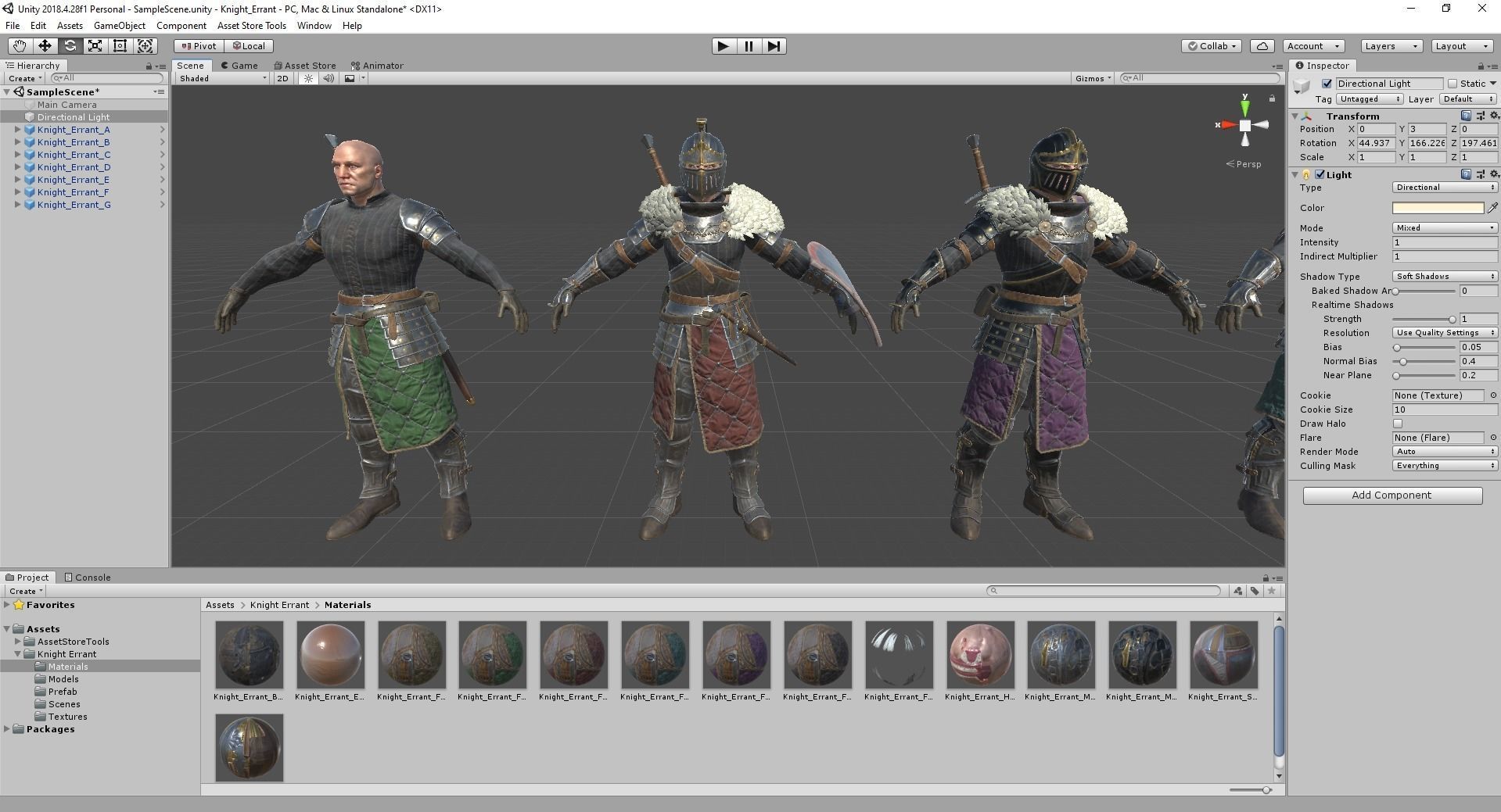 3D model Knight Errant VR / AR / low-poly rigged | CGTrader