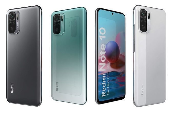Xiaomi Redmi Note 10 All Colors 3D model | CGTrader