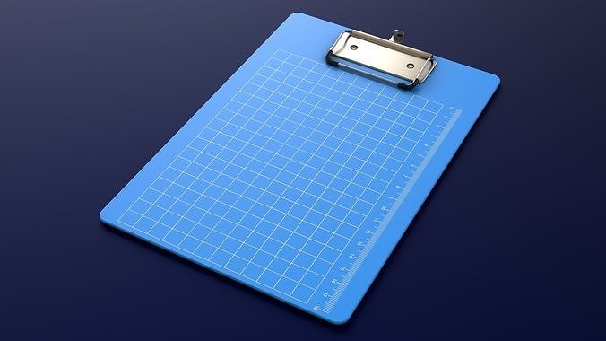 3D model Clipboard with wall hanger VR / AR / low-poly | CGTrader