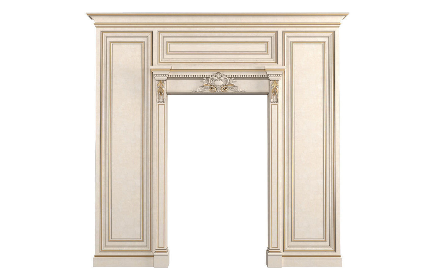 Classic Doorway Door Portal Wall Panels 3D model | CGTrader