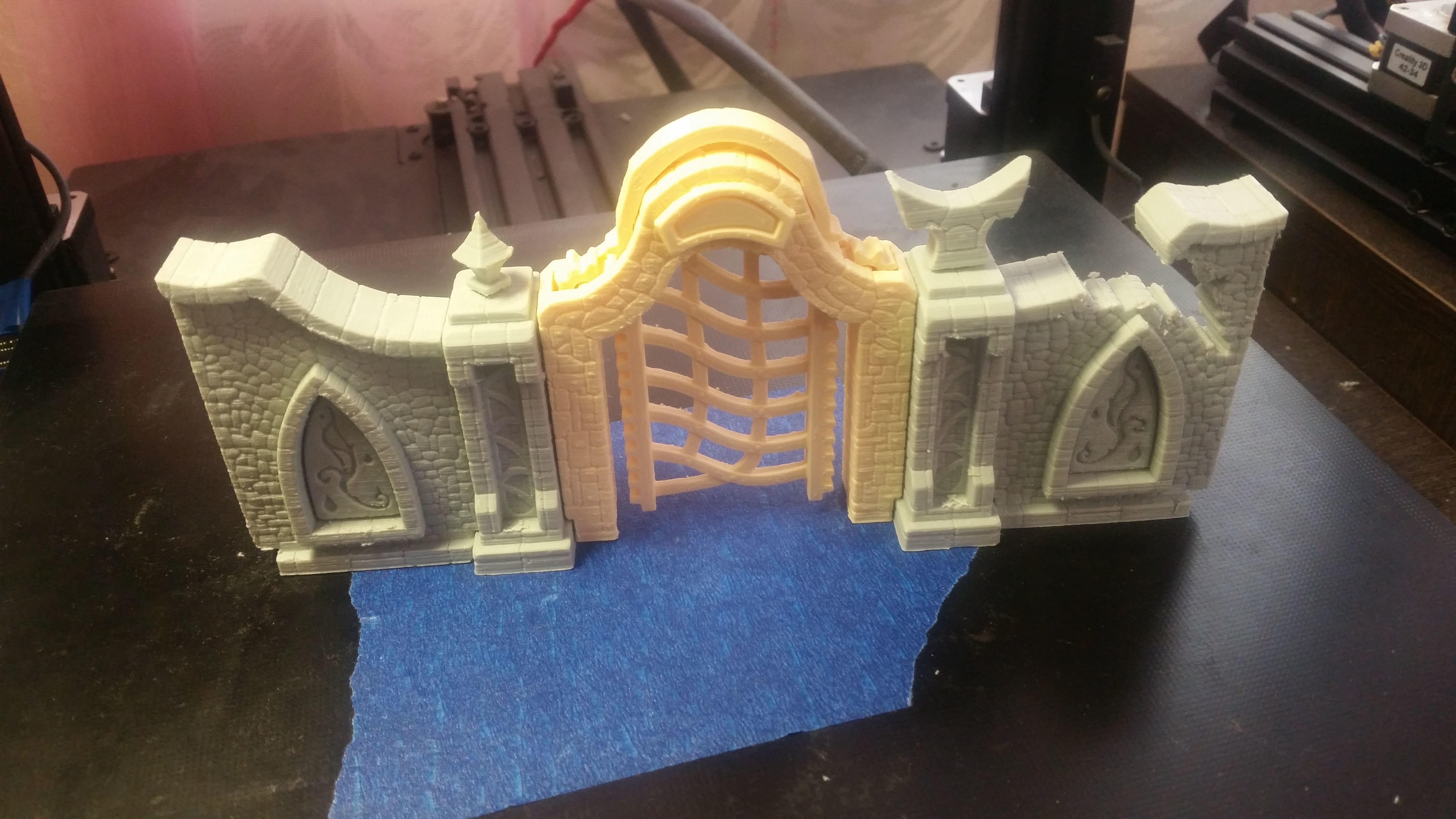 3D model Fantasy gate 3d print VR / AR / low-poly | CGTrader