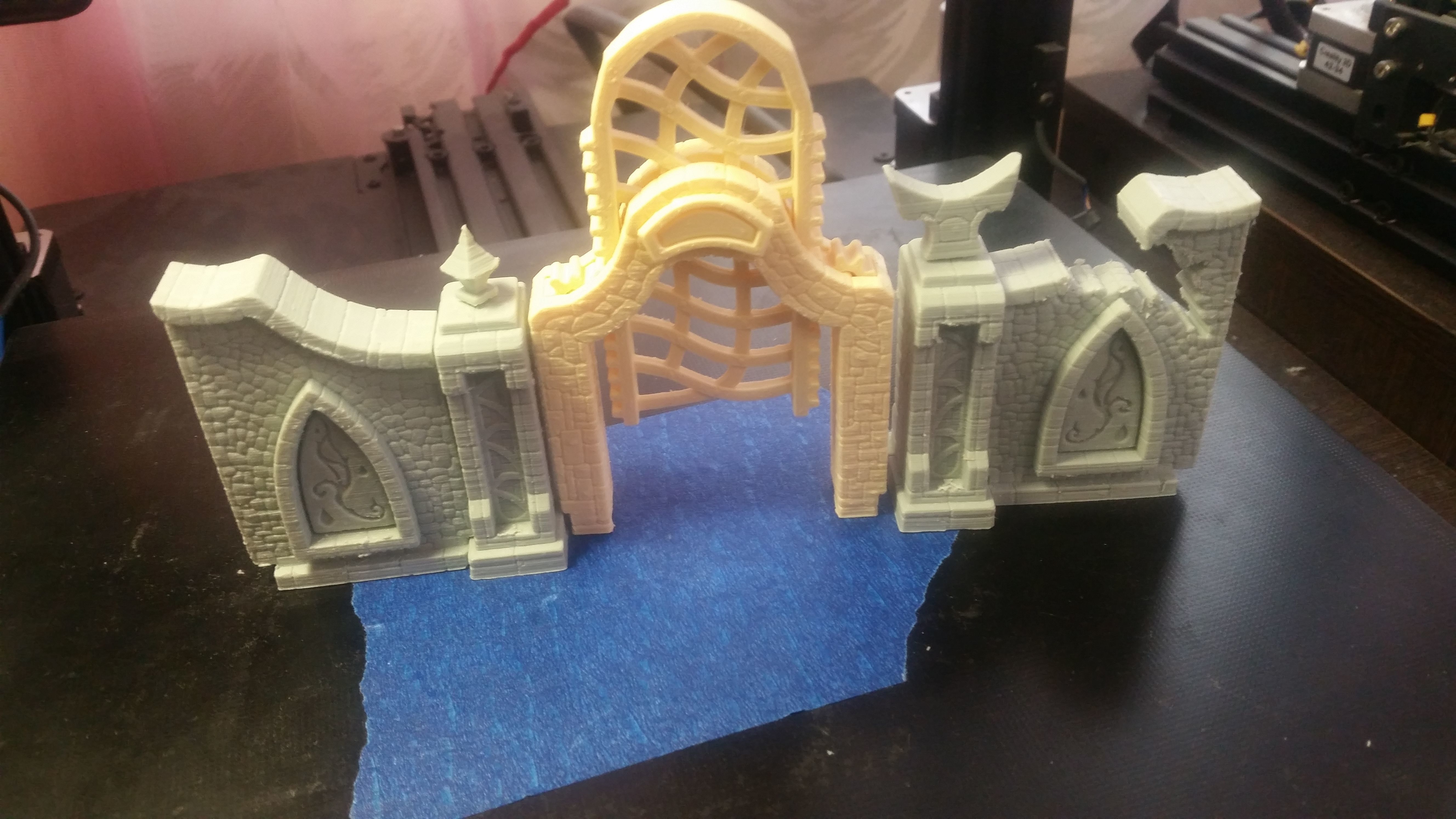3D model Fantasy gate 3d print VR / AR / low-poly | CGTrader