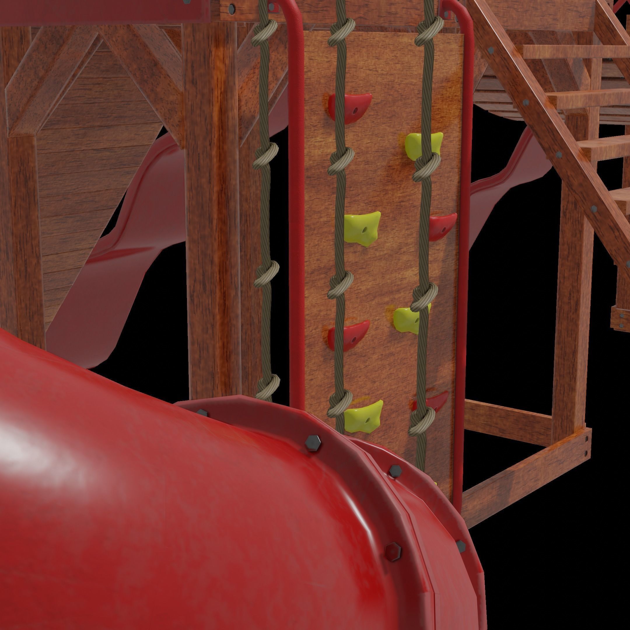 3D model Playground Modular Assets Realistic VR / AR / low-poly | CGTrader