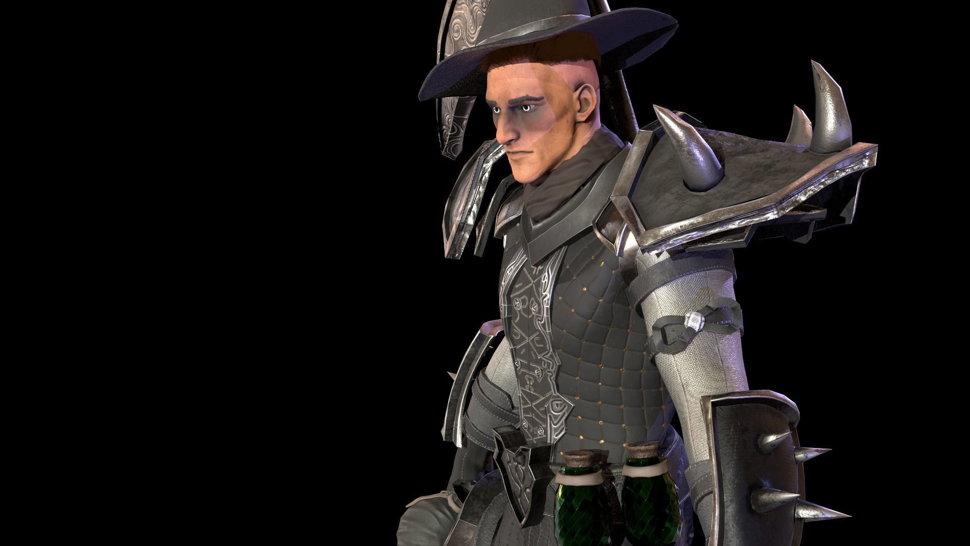 3D model F Warlock VR / AR / low-poly rigged animated | CGTrader