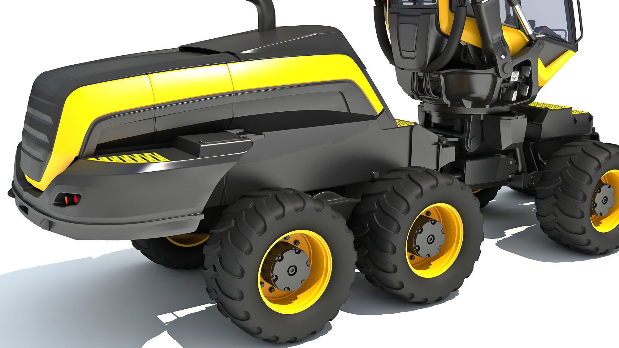 Forestry Harvester 3D model | CGTrader