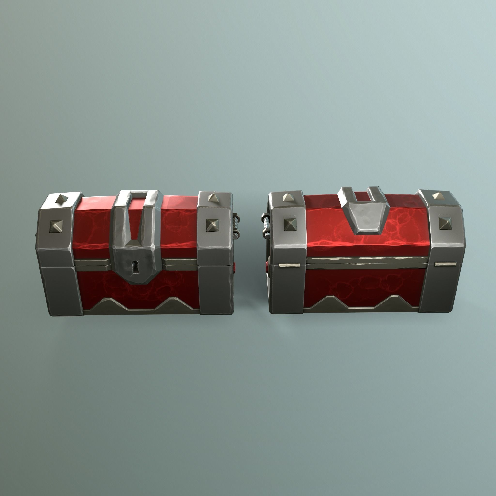 3D model STYLIZED MEDIEVAL - Keys and Chests VR / AR / low-poly | CGTrader